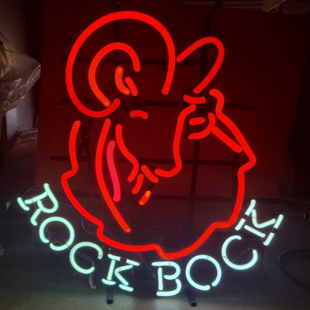 Rolling Rock Bock Neon Sign