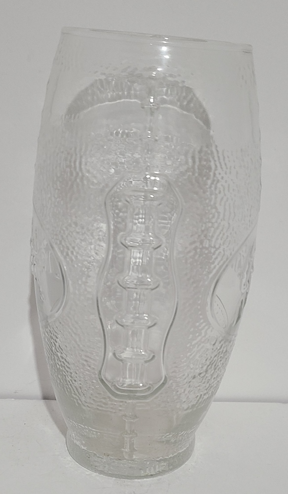 Coors Light Beer Football Glass