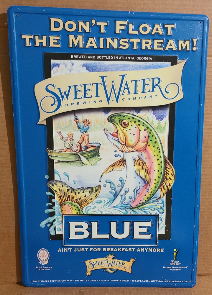 SweetWater Blue Beer Tin Sign
